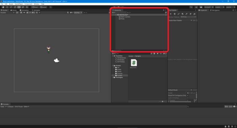 [UNITY][Ruby’s Adventure]#1 UNITY導入、キャラクター移動 – KITTYPOOL