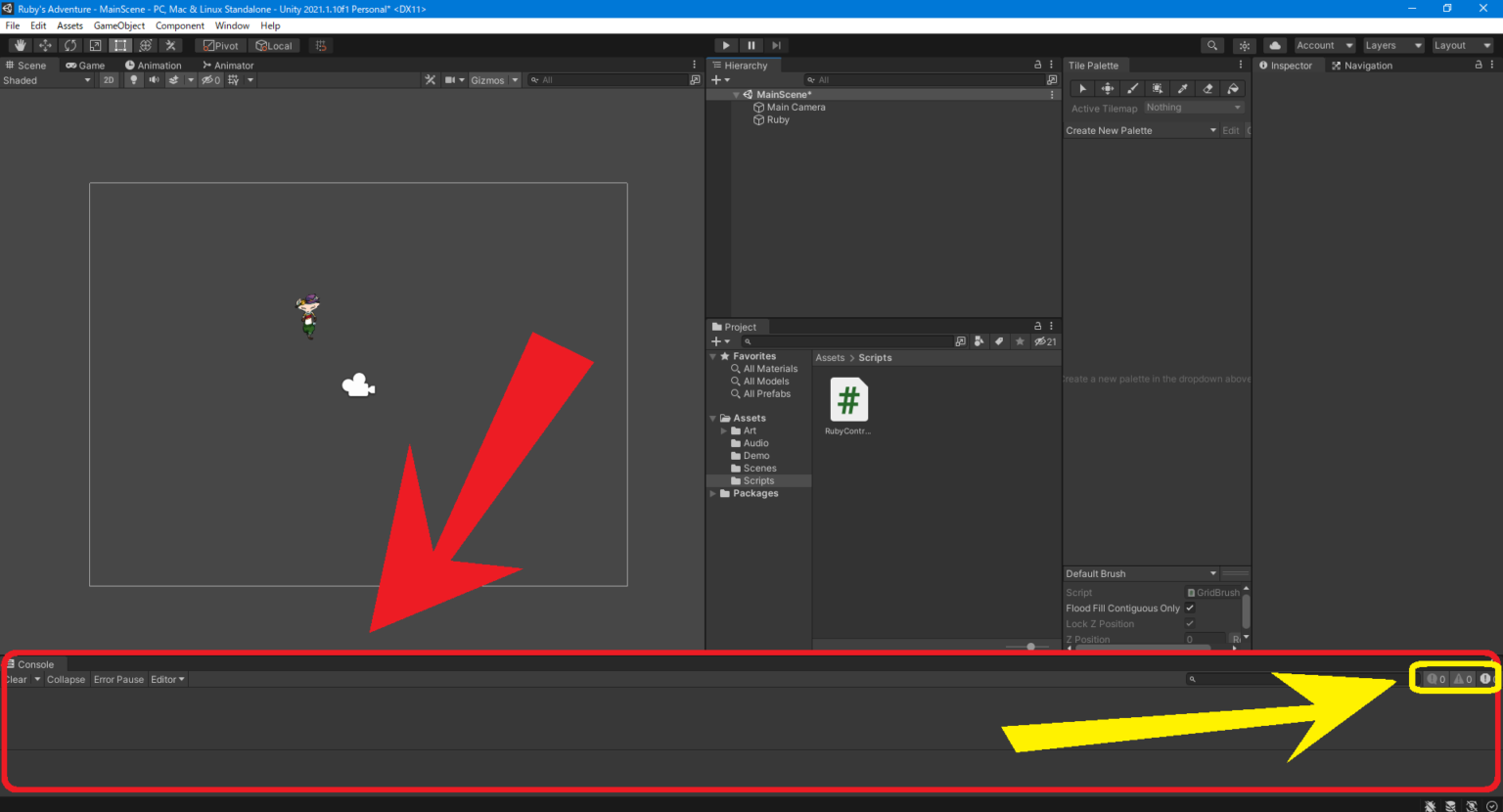 [UNITY][Ruby’s Adventure]#1 UNITY導入、キャラクター移動 – KITTYPOOL
